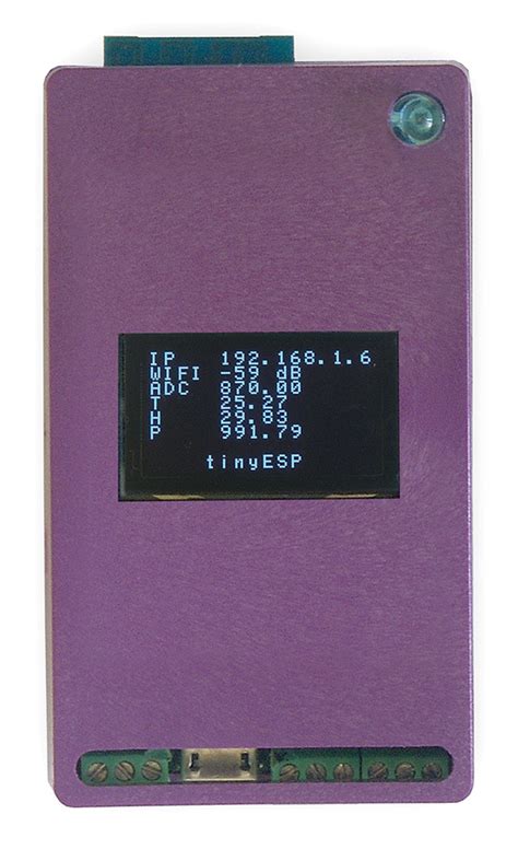 WiFi Controller With OLED Display TinyESP Botland Robotic Shop