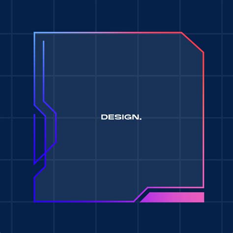 Futuristic Square Gradient Background Pop Up Window Vector