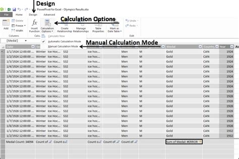 Excel Dax Recalculating Dax Formulas