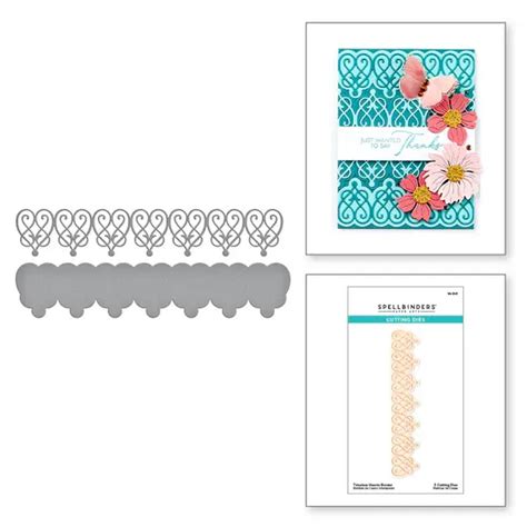 Spellbinders Timeless Collection Timeless Hearts Border Etched Dies