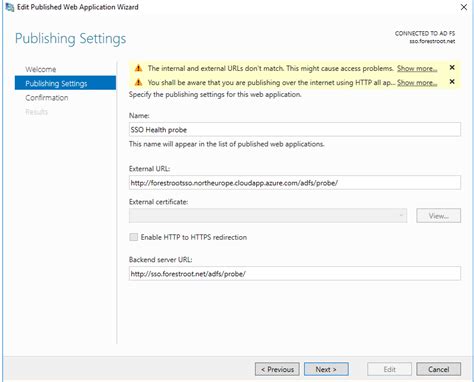 Adfs Behind Azure Traffic Manager