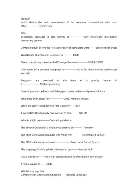 knowledge for all computer basics
