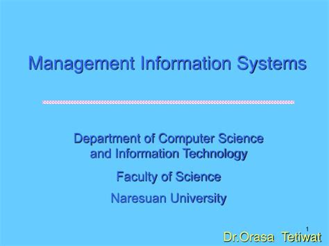 Ppt Management Information Systems Powerpoint Presentation Free Download Id224049