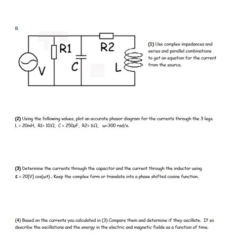 Solved 1 ﻿use Complex Impedances Andseries And Parallel