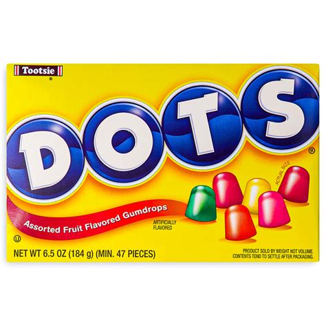 Dots Candy Fruit Flavored Gum Drops Theater Pack 6 5oz Candy Funhouse Ca