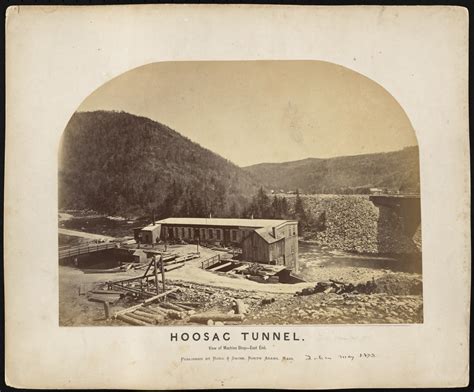 Hoosac Tunnel View Of Machine Shop East End Digital Commonwealth