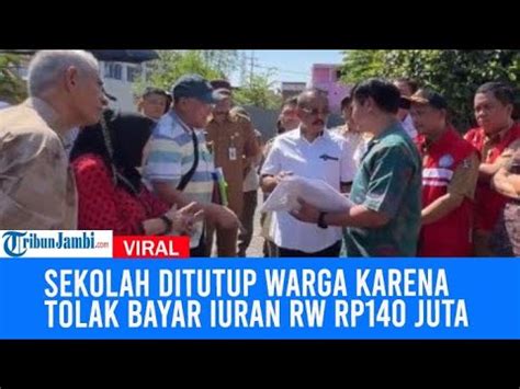 Viral Sekolah Ditutup Warga Karena Tolak Bayar Iuran RW Rp140 Juta Di Surabaya, Alasannya Buat ...