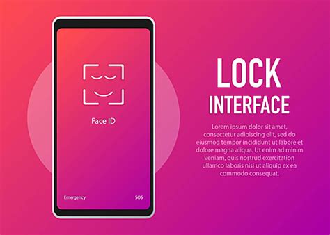 illustration of a screen lock interface for lock screen or password