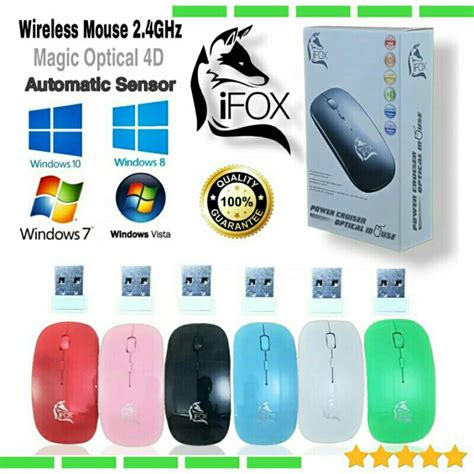 Jual Mouse Slim Bluetooth Wireless Magic Optical Pc Windows 4d Laptop Support All Windows