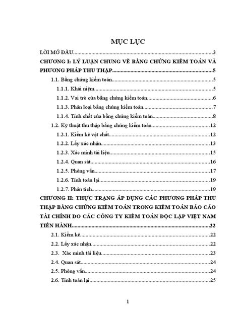 Audit Evidence Pdf
