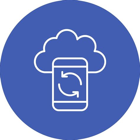 Premium Vector Cloud Sync Icon Vector Image Can Be Used For Cloud Computing