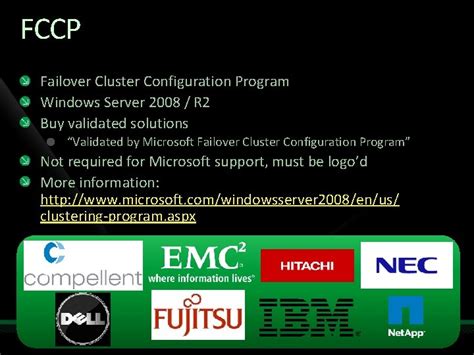 Failover Clustering Feature Roadmap For Windows Server 2008