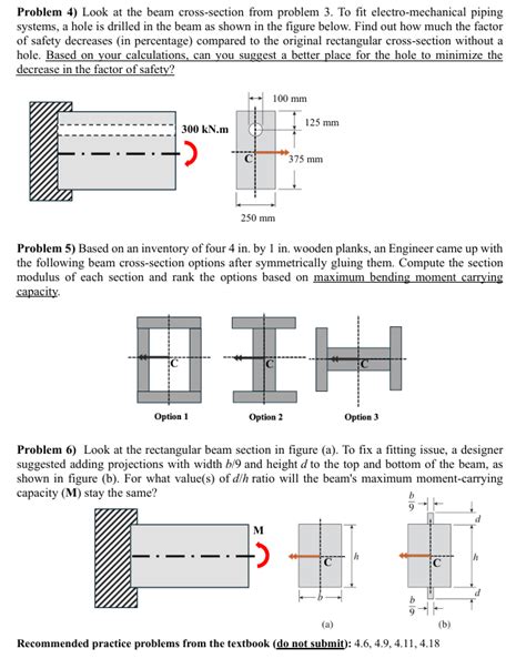 Problem 4 ﻿look At The Beam Cross Section From