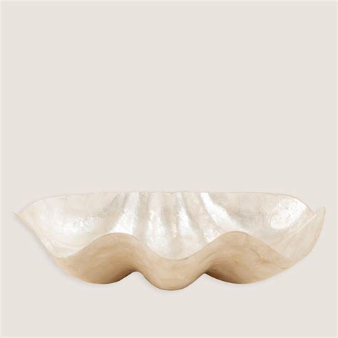 Pearly Shell Dekoratif Tabak 52 Cm Sedef 21134 Chakra