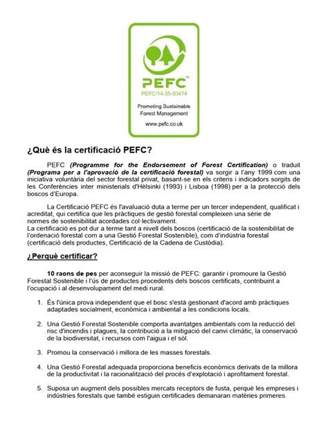 3 Certificat Pefc Pdf