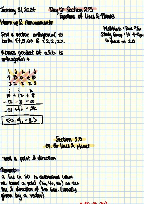 Day Notes MATH Studocu