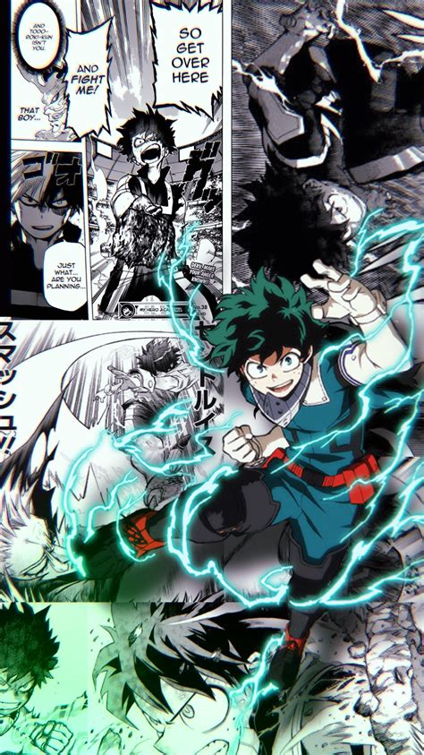 Deku Manga Panel Wallpaper Pinse