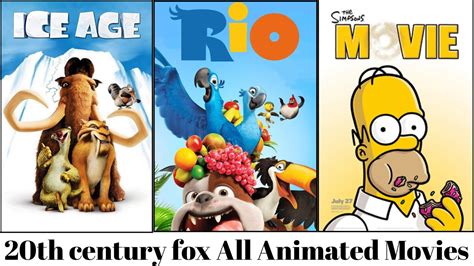 20th Century Fox All Animated Movies List 20th Century Fox Animated