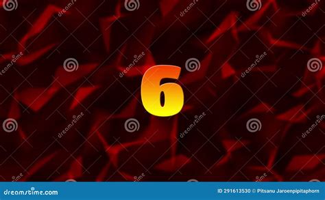 10 Second Countdown Timer Animation Technology Abstract Red Background Stock Footage Video Of