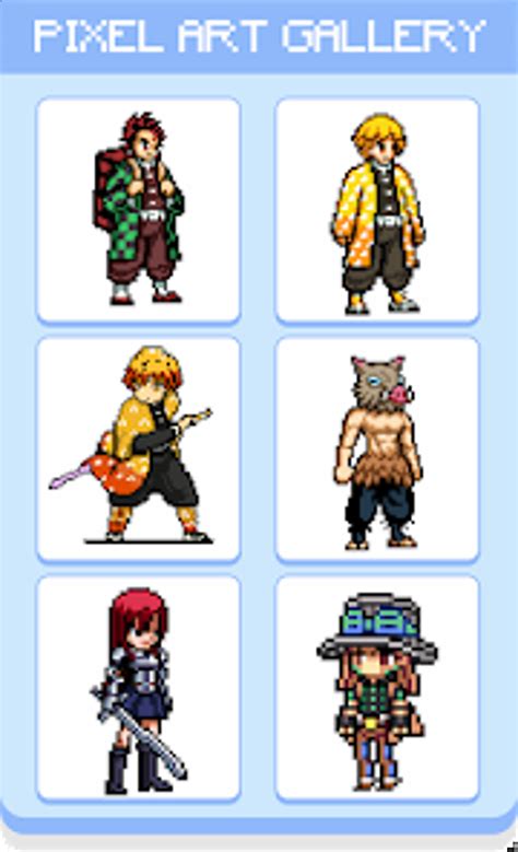 Demon Slayer Pixel Art Games สำหรับ Android ดาวน์โหลด