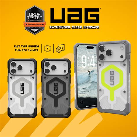 Ốp Uag Pathfinder Clear Magsafe Iphone 17 Pro Max Chính Hãng