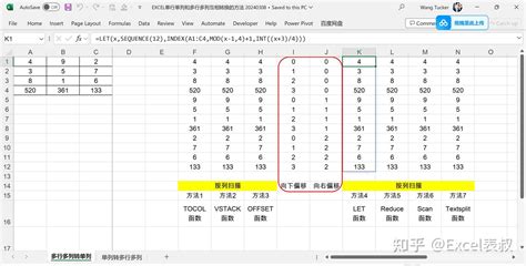 excel单行单列和多行多列互相转换的方法 2 知乎