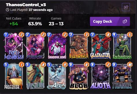 Infinite With Thanos Blob Still A Really Cool Deck Rmarvelsnap