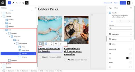 create beautiful and unique blog layouts with generateblocks in
