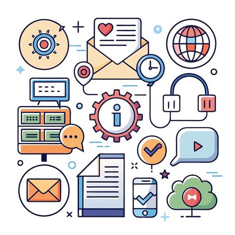 Colorful Illustration Of Digital Technology And Communication Premium Ai Generated Vector