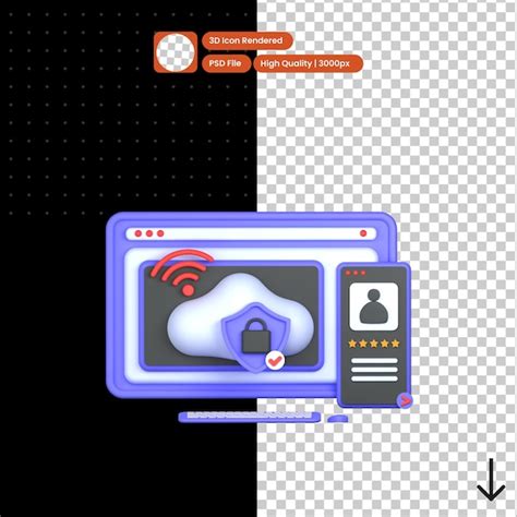 Premium Psd Psd 3d Illustration Of Seo Private Network