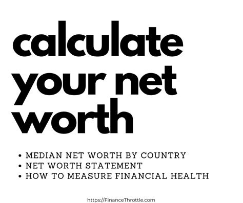 Calculate Your Net Worth Finance Throttle