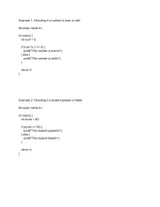 C Code: Sum of Numbers 1 to 9