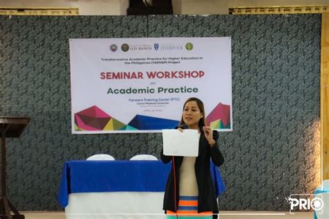 Project Seminar Workshop On Academic Practice Central Mindanao University