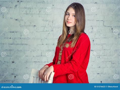 Belle Fille De L Adolescence Image Stock Image Du Sourire Adolescents 51576623