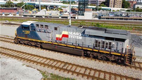 CSX 1982 Seaboard System Heritage Unit In Worcester Yard YouTube