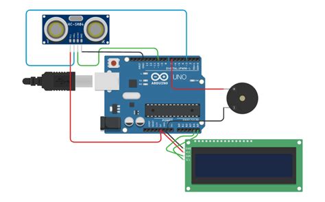 Circuit Design Distance Meter Tinkercad