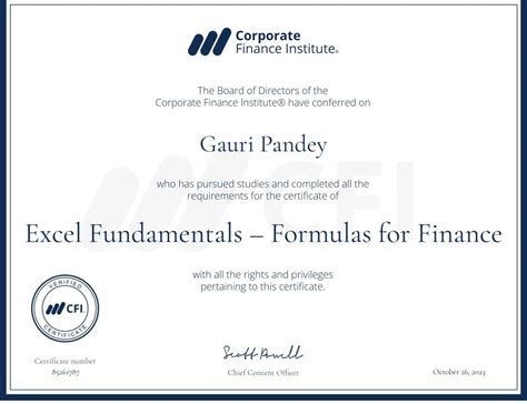 Gauri Pandey On Linkedin Excel Finance Professionaldevelopment Continuouslearning…