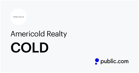 Buy Americold Realty Stock Cold Stock Quote Today And Investment