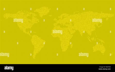 Halftone World Map Background Vector Graphic With Dots Stock Vector Image Art Alamy