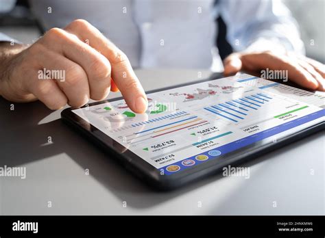 Predictive Analytics And Digital Data Technology KPI Dashboard On Laptop Stock Photo Alamy