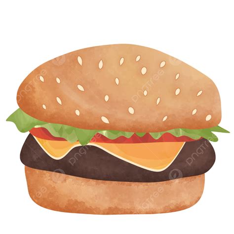 햄버거 그림 음식 패스트 푸드 햄버거 Png 일러스트 및 Psd 이미지 무료 다운로드 Pngtree