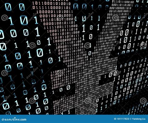 Binary Digital Array Big Data Transmission And Rmb Symbol Programming And Intelligent Network