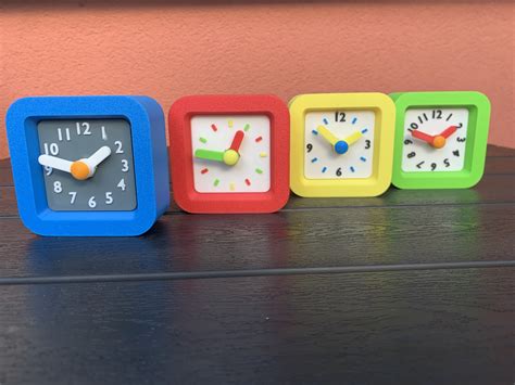 Cute Table Clock By Adam Design Download Free Stl Model