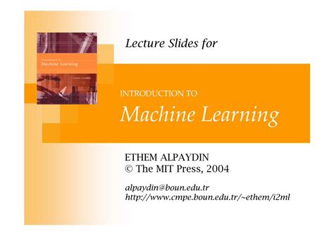 pdf introduction to machine learningethem i2ml slides v1
