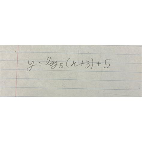 Solved Y Log5 X 3 5 Chegg Com