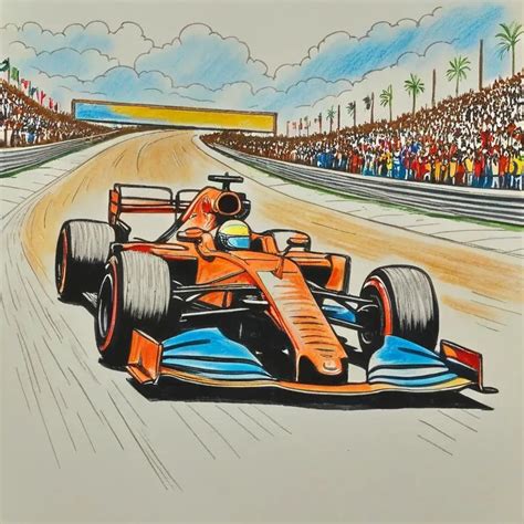 Formula 1 Race Car Coloring Page Free Printables Tiny Sketcher