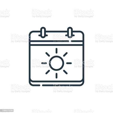 흰색 배경에 격리 된 여름 벡터 아이콘 개요 웹 사이트 디자인 및 모바일 응용 프로그램 개발을위한 얇은 라인 여름 아이콘 얇은 라인 여름 윤곽선 아이콘 벡터 일러스트레이션