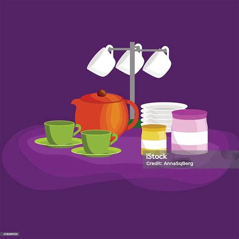 주방웨어 아이콘 벡터 세트입니다 만화 부엌 기구 컬렉션 숟가락 냄비 가열장치에 대한 스톡 벡터 아트 및 기타 이미지 가열장치 가정 생활 가정 주방 Istock