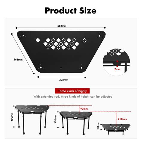Multi Function Portable Folding Splicing Table For Camping Bonfire And