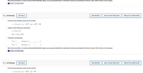 Solved Note That Since This Is A Closed And Bounded Chegg Com
